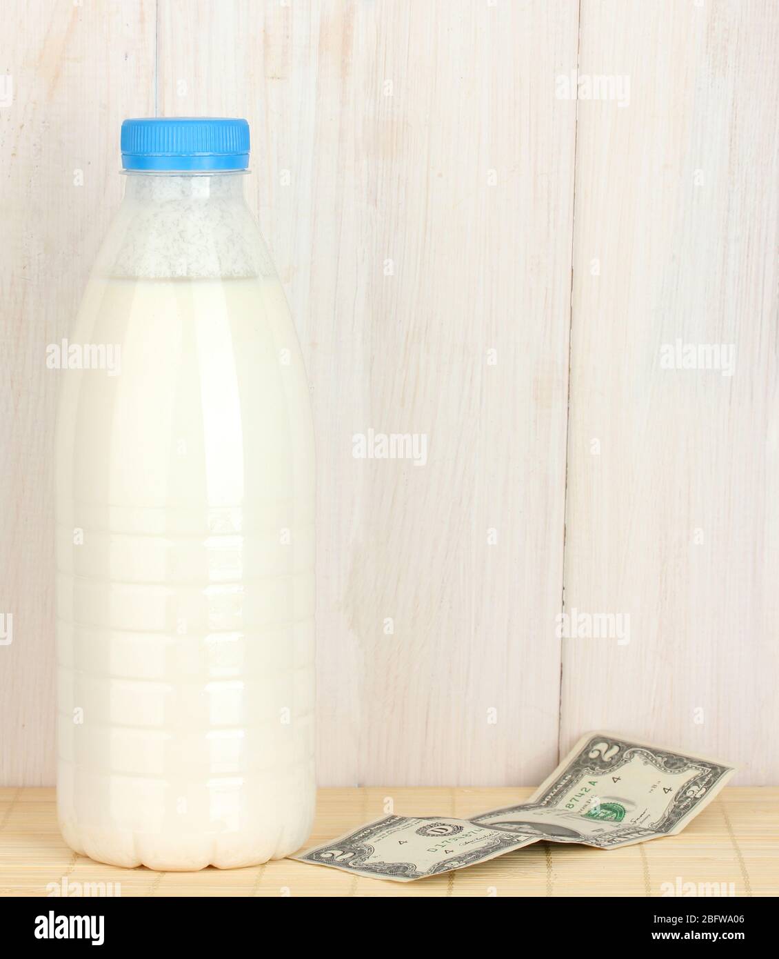 Concept of delivery milk Stock Photo - Alamy