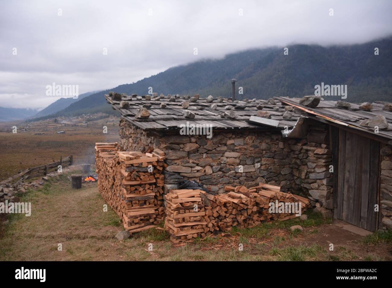 A traditional hot stone bath complete with a campfire and views of the ...