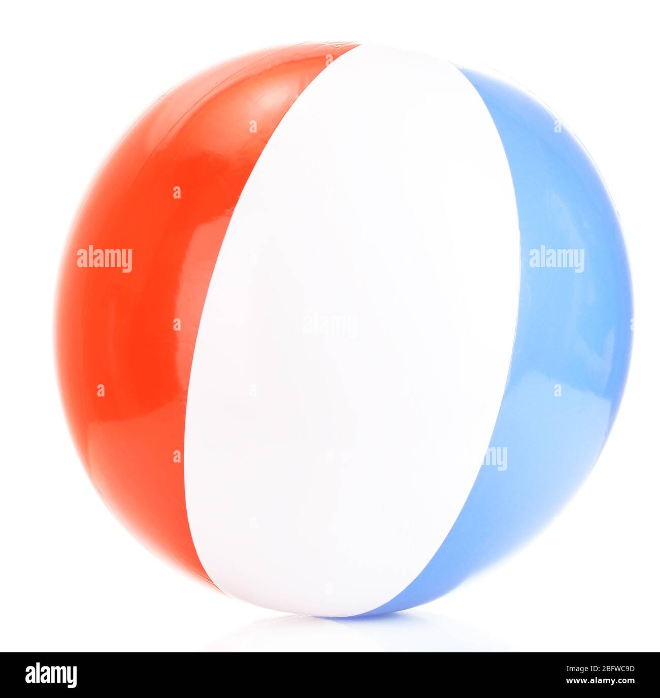 bright inflatable ball isolated on white Stock Photo - Alamy