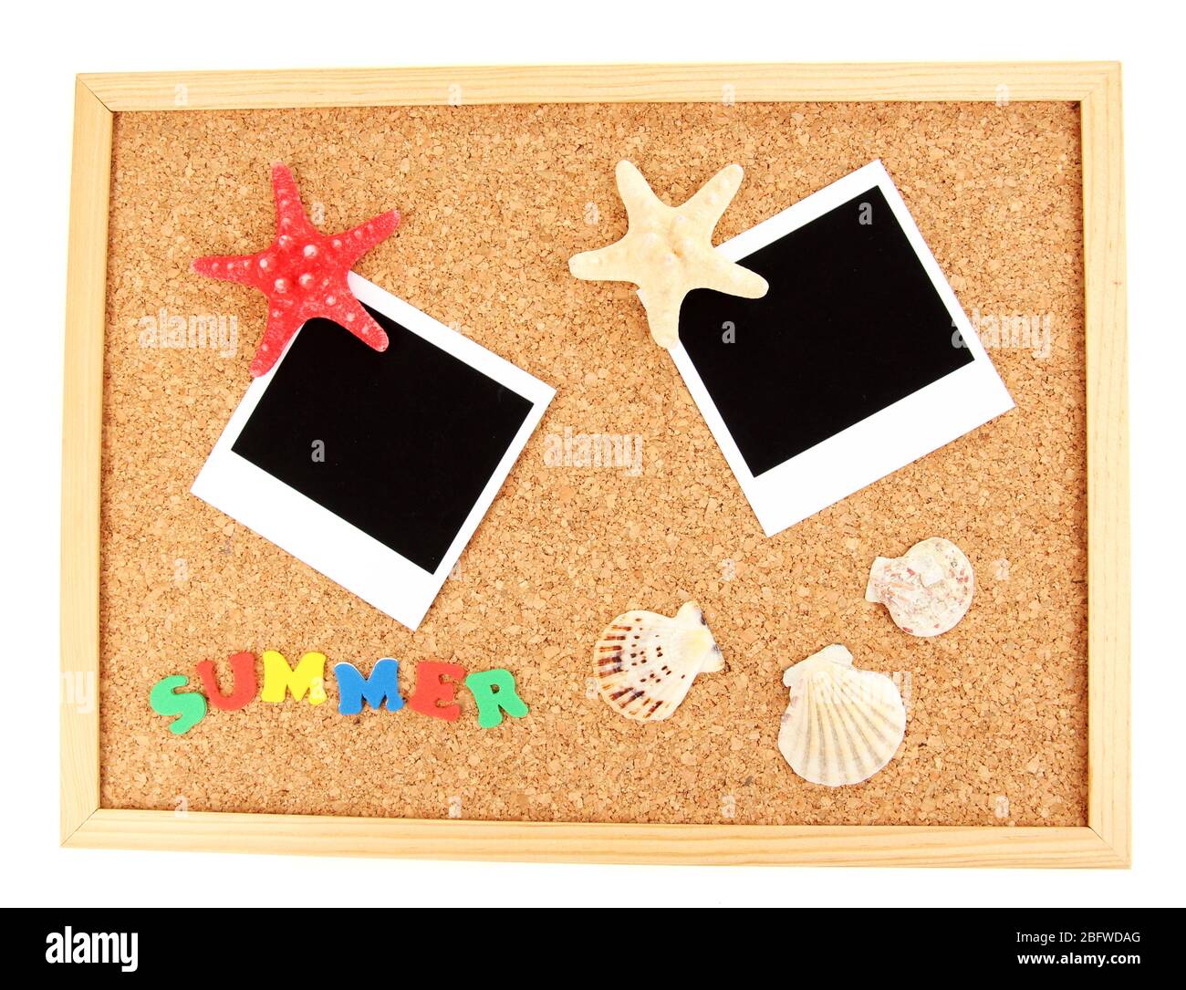 Cork board with commemorative notes Stock Photo - Alamy