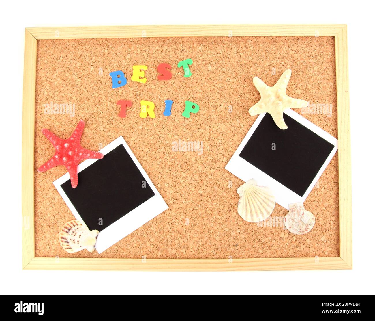 Cork board with commemorative notes Stock Photo - Alamy