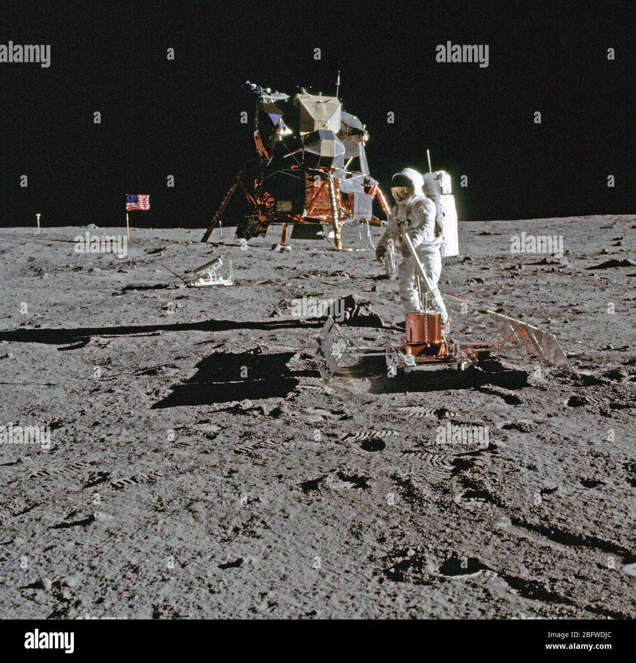 The deployment of the Early Apollo Scientific Experiments Package ...