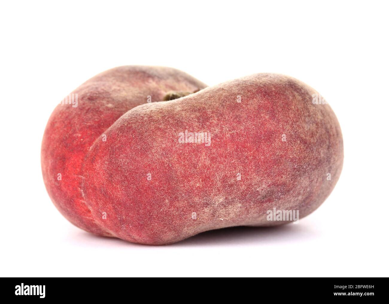 ripe fig peach isolated on white Stock Photo - Alamy