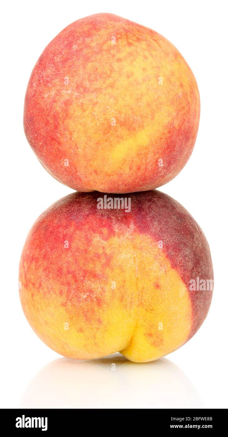 Two vibrant peaches hi-res stock photography and images - Alamy