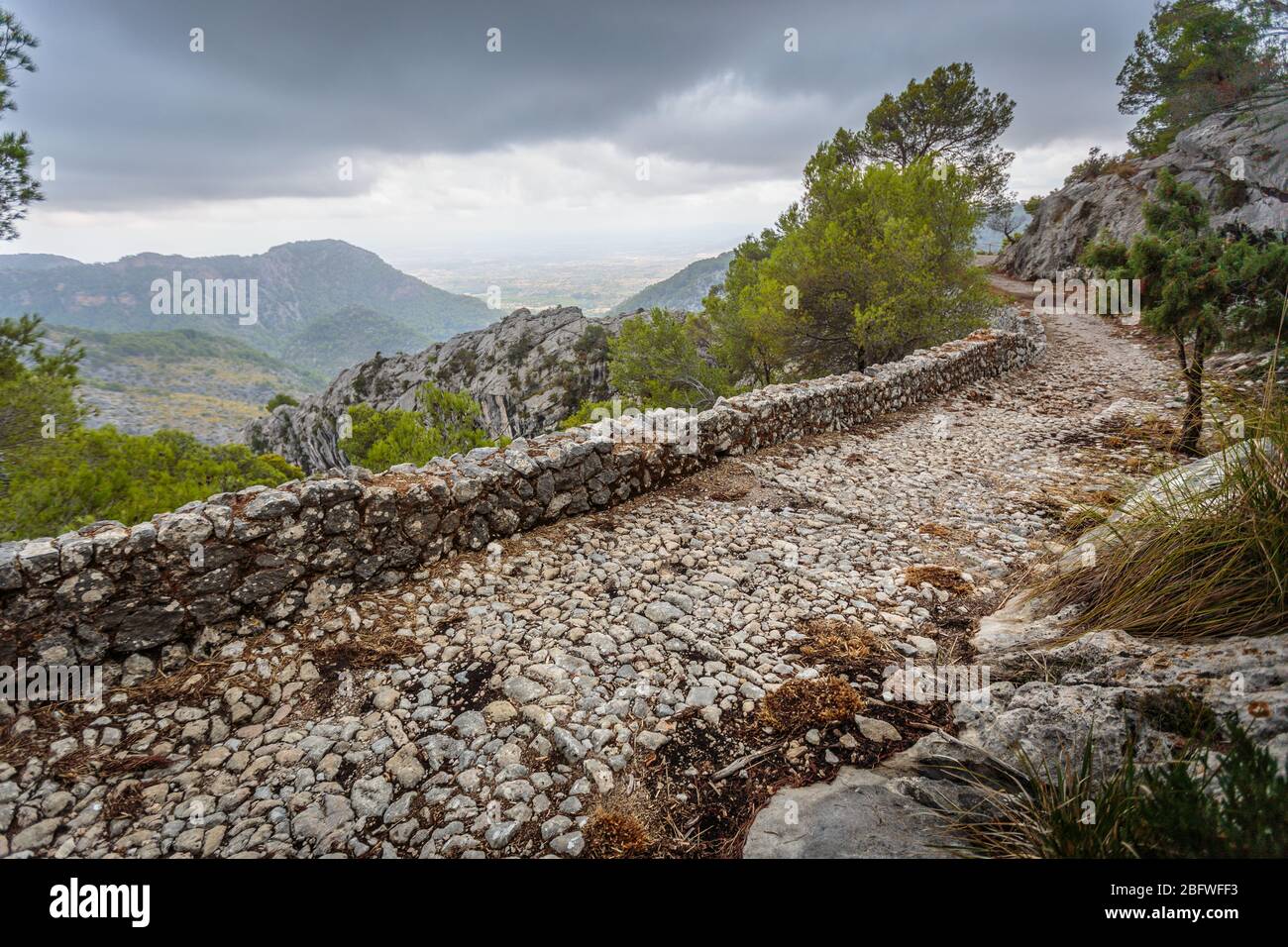 Mountain trek Tramontana Stock Photo - Alamy