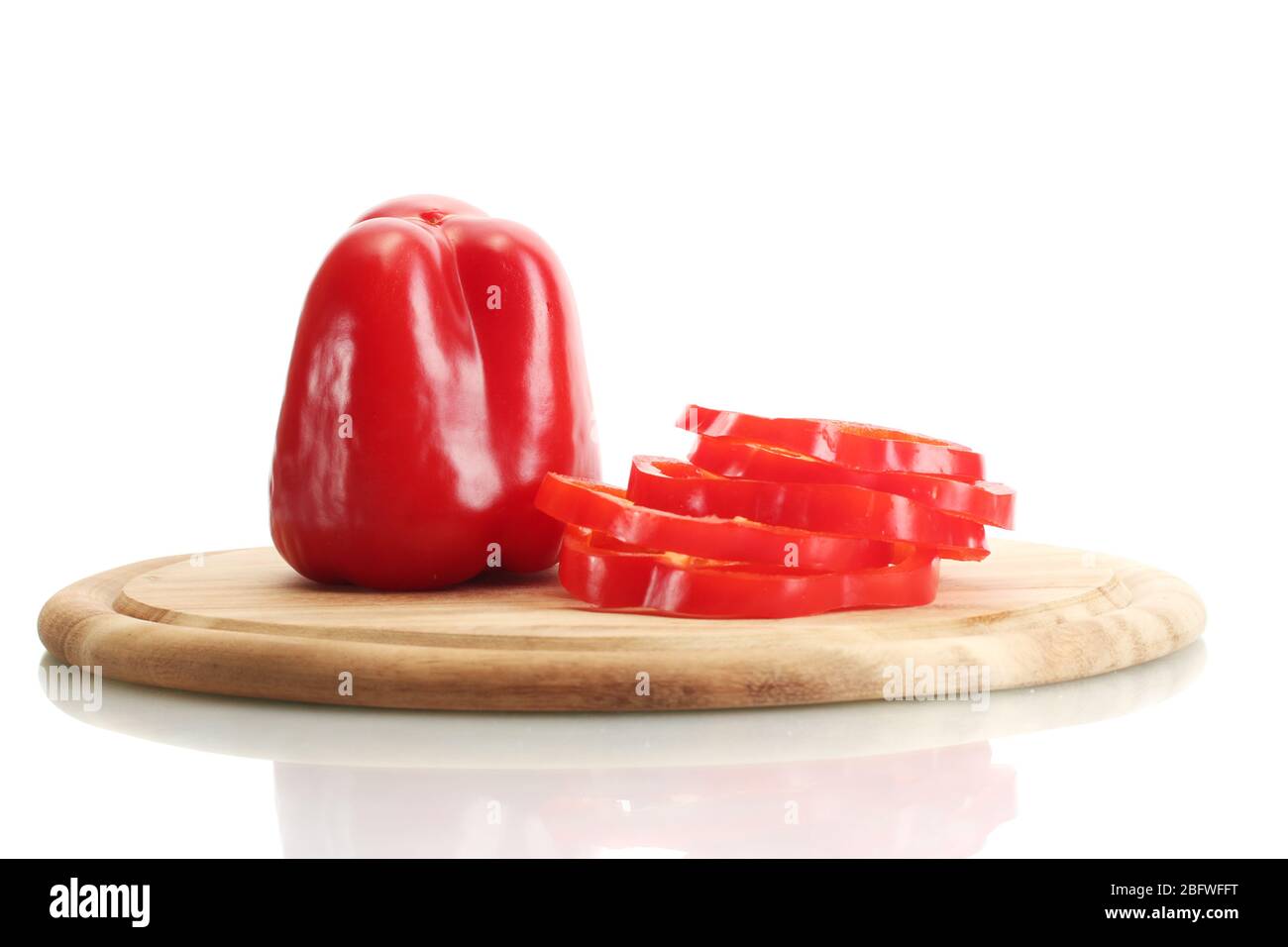 fresh pepper isolated on white Stock Photo - Alamy