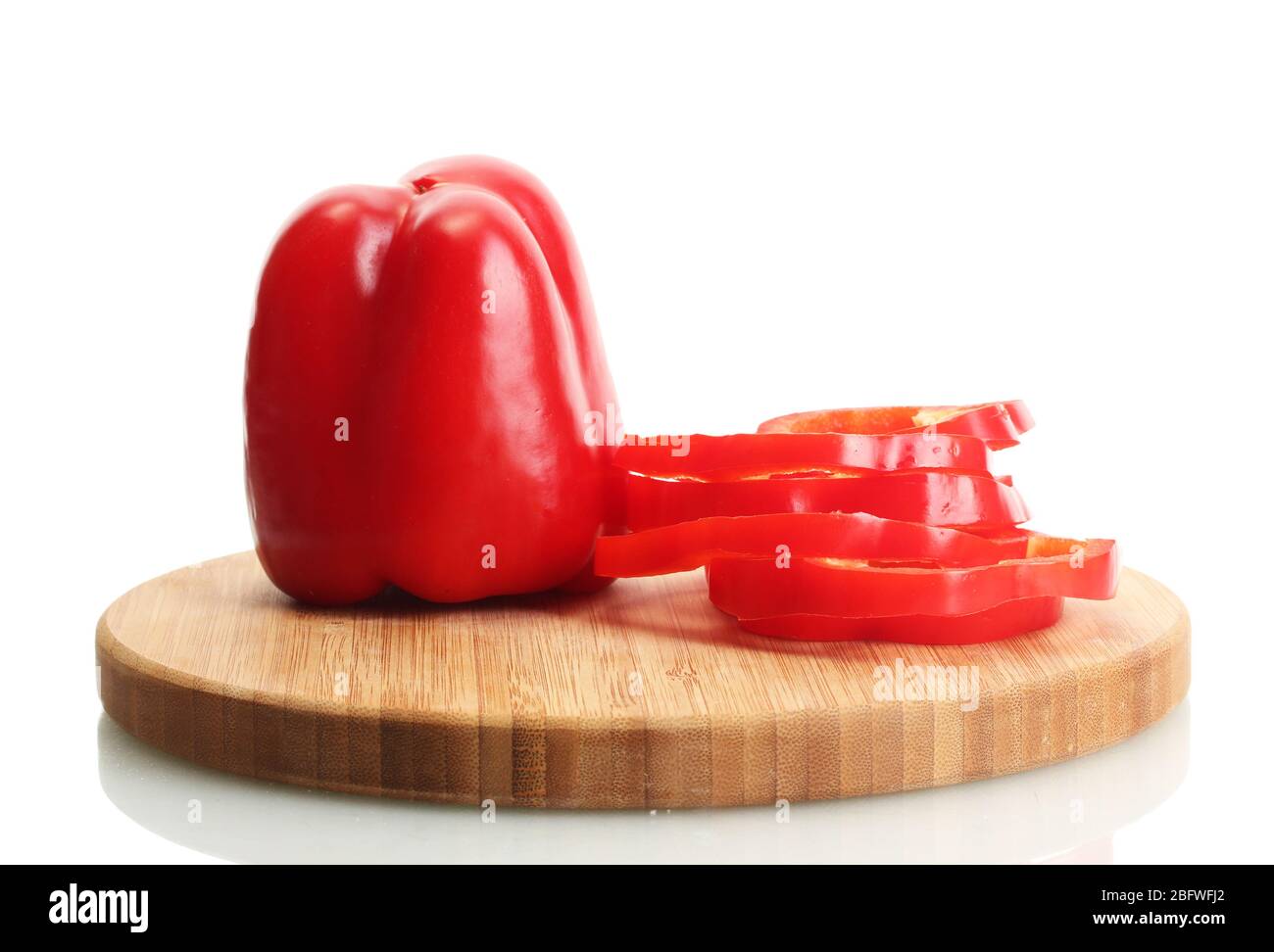 fresh pepper isolated on white Stock Photo - Alamy