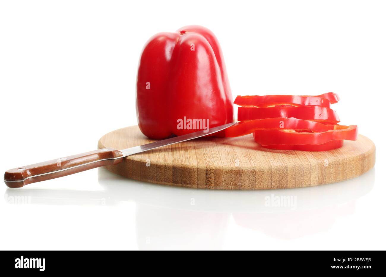 fresh pepper isolated on white Stock Photo - Alamy