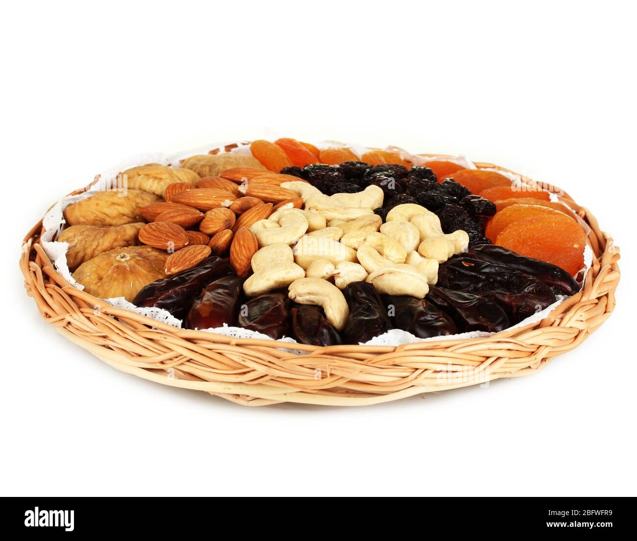Figs dried apricots isolated Cut Out Stock Images & Pictures - Alamy