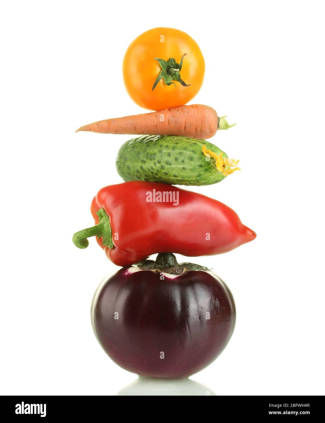 Fresh vegetables isolated on white Stock Photo - Alamy