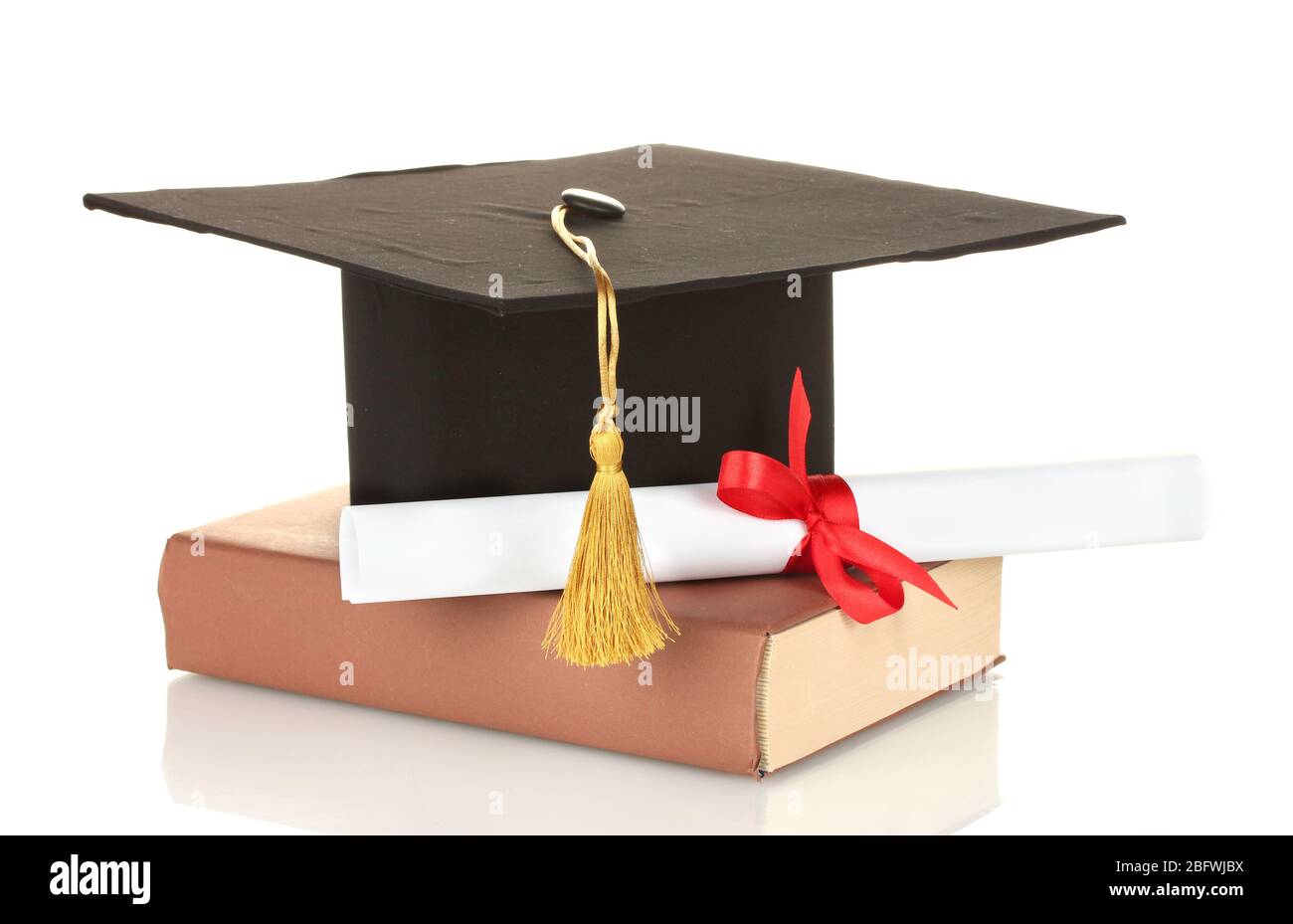 Grad hat diploma book hi-res stock photography and images - Alamy