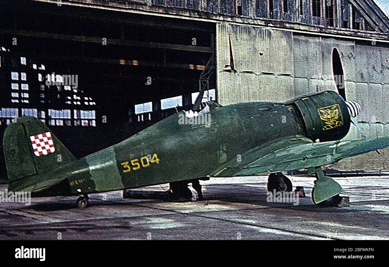 Croatian Airplane , Air Force, Fiat-G50-Freccia-Croatian Date circa ...