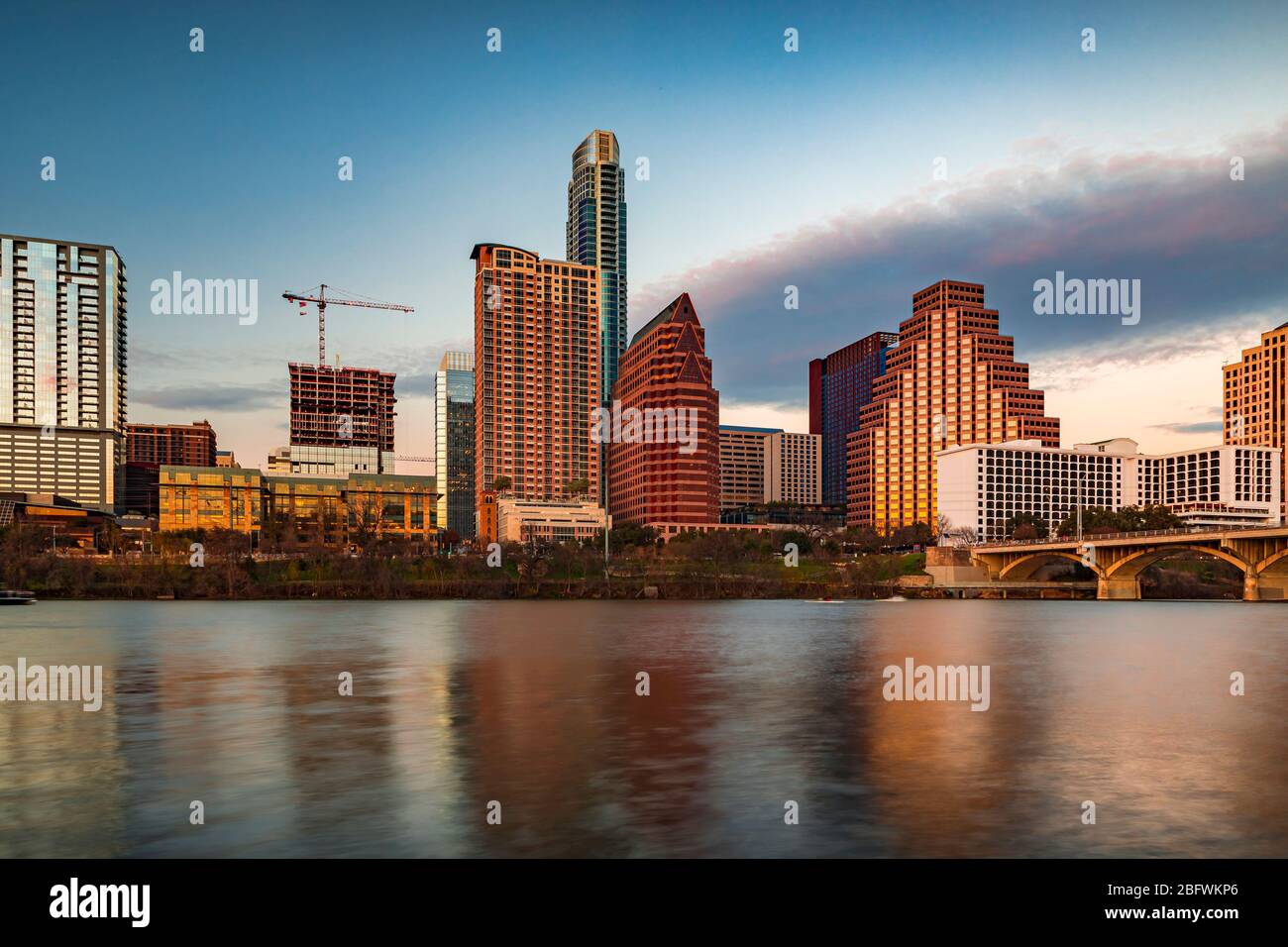 Austin skyline construction hi-res stock photography and images - Alamy