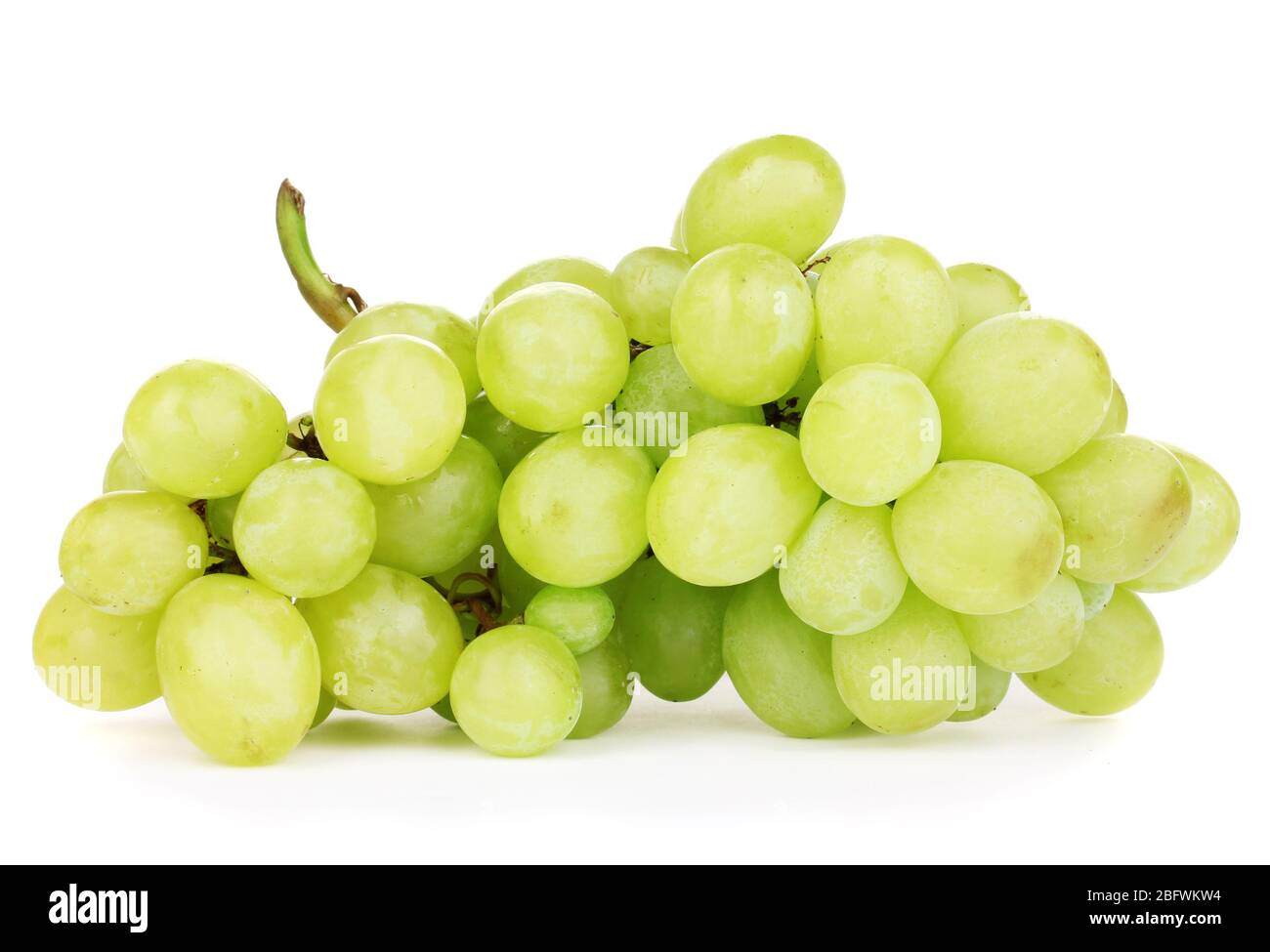 ripe sweet grapes isolated on white Stock Photo - Alamy