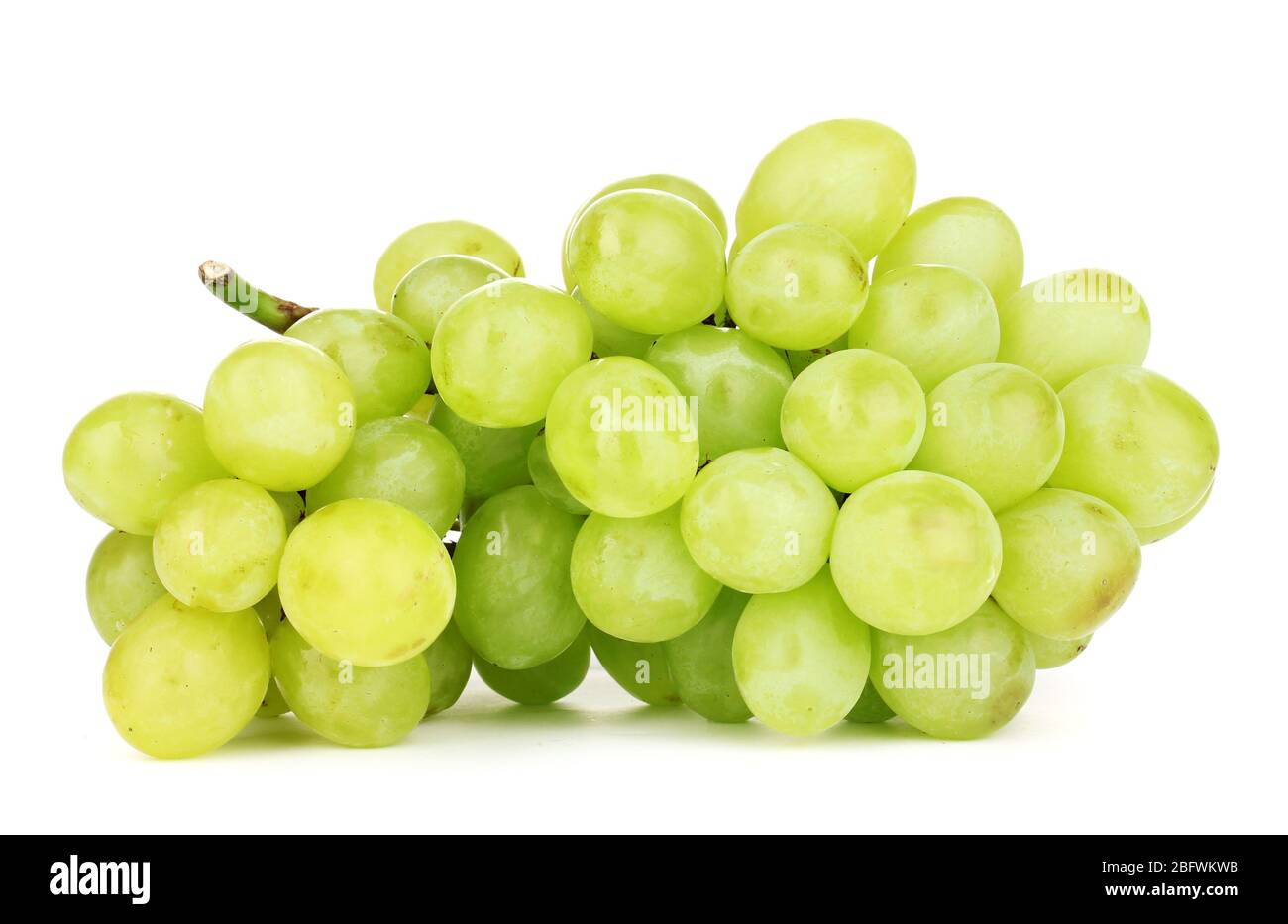 ripe sweet grapes isolated on white Stock Photo - Alamy