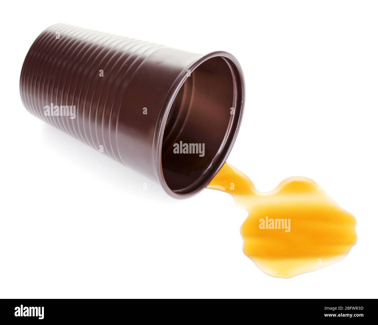 poured coffee isolated on white Stock Photo - Alamy