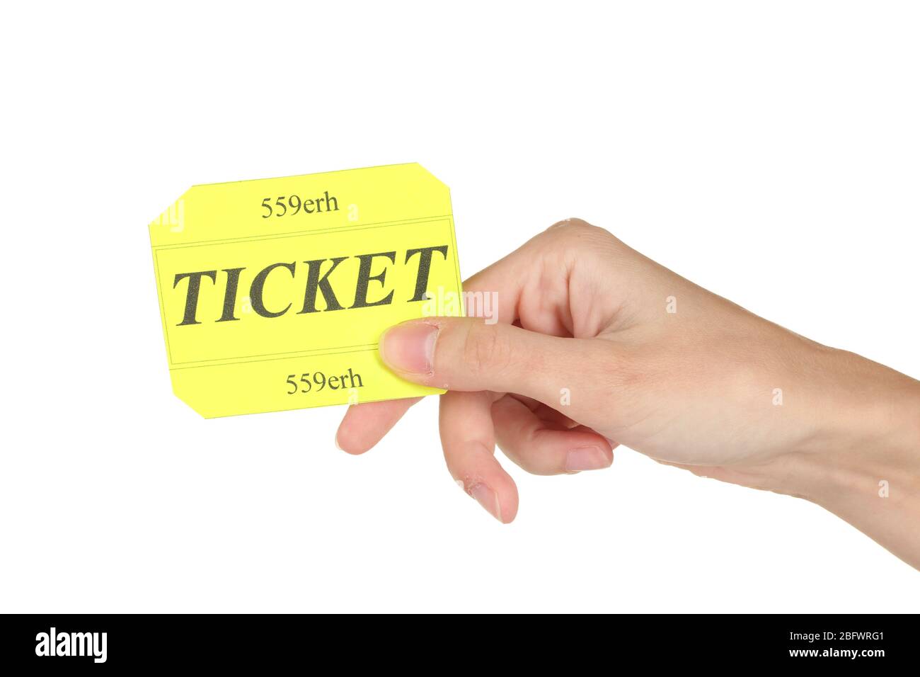 Hand holding movie ticket Cut Out Stock Images & Pictures - Alamy