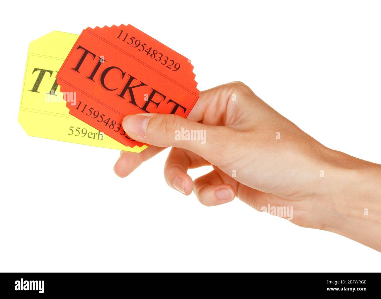 Hand holding movie ticket Cut Out Stock Images & Pictures - Alamy