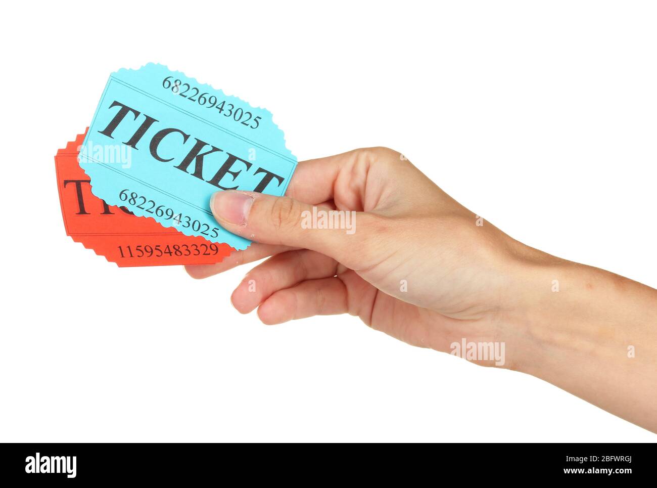 Hand holding movie ticket Cut Out Stock Images & Pictures - Alamy