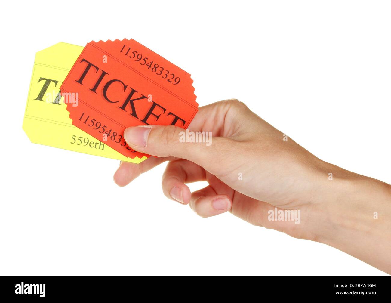 Hand holding movie ticket Cut Out Stock Images & Pictures - Alamy