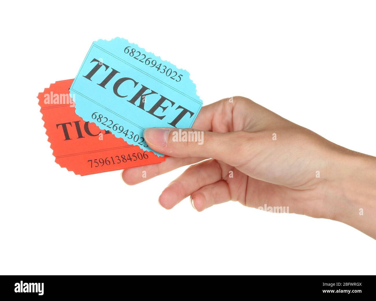 Hand holding movie ticket Cut Out Stock Images & Pictures - Alamy