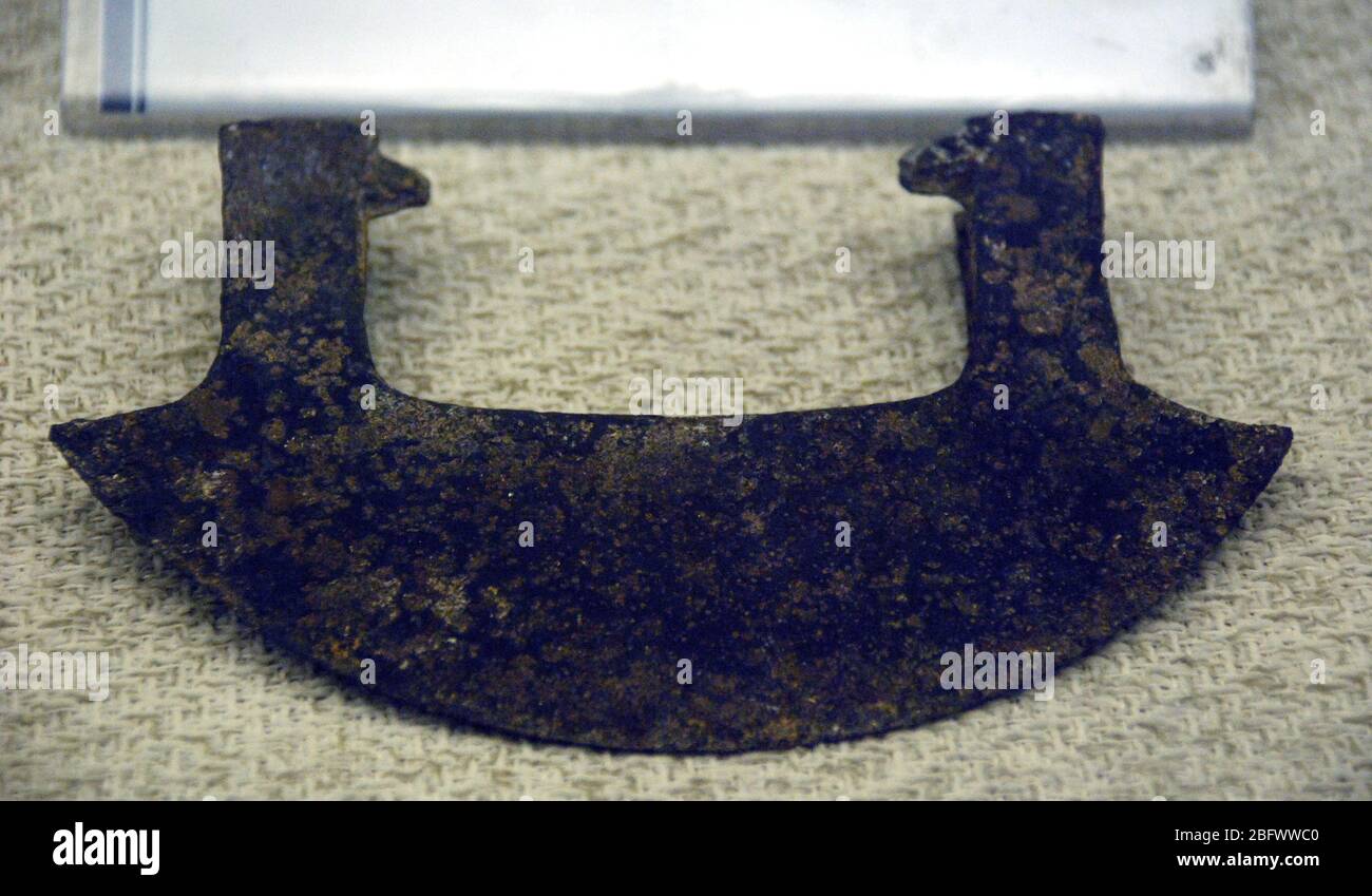 The iron cymbals of the Western Han Dynasty were unearthed in Tomb 1 of ...
