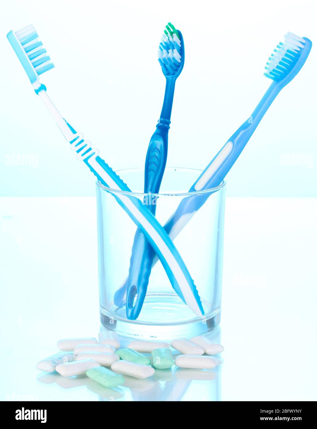 Blue glass paste cup hi-res stock photography and images - Alamy