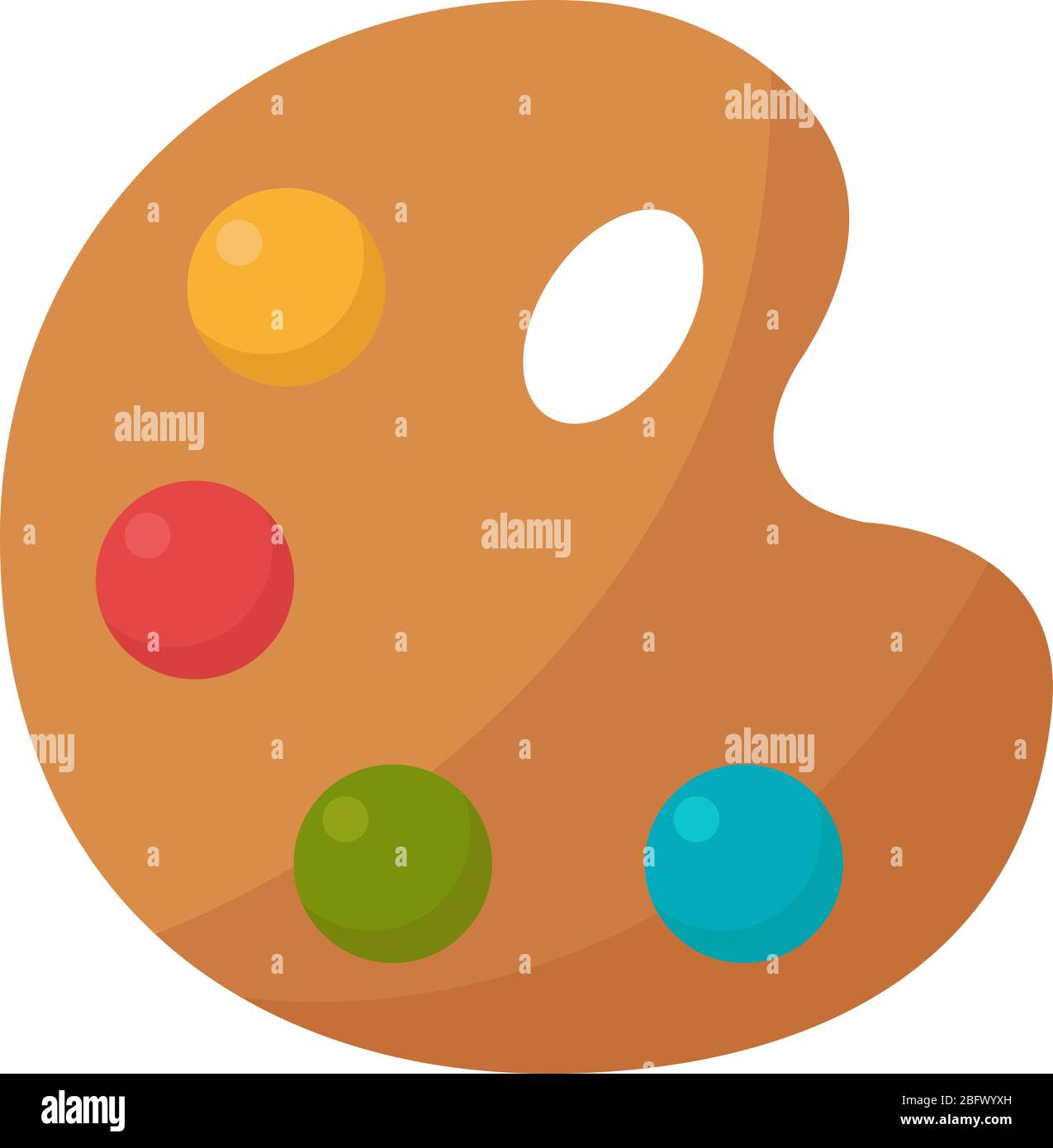 Color paleette, illustration, vector on white background Stock Vector ...