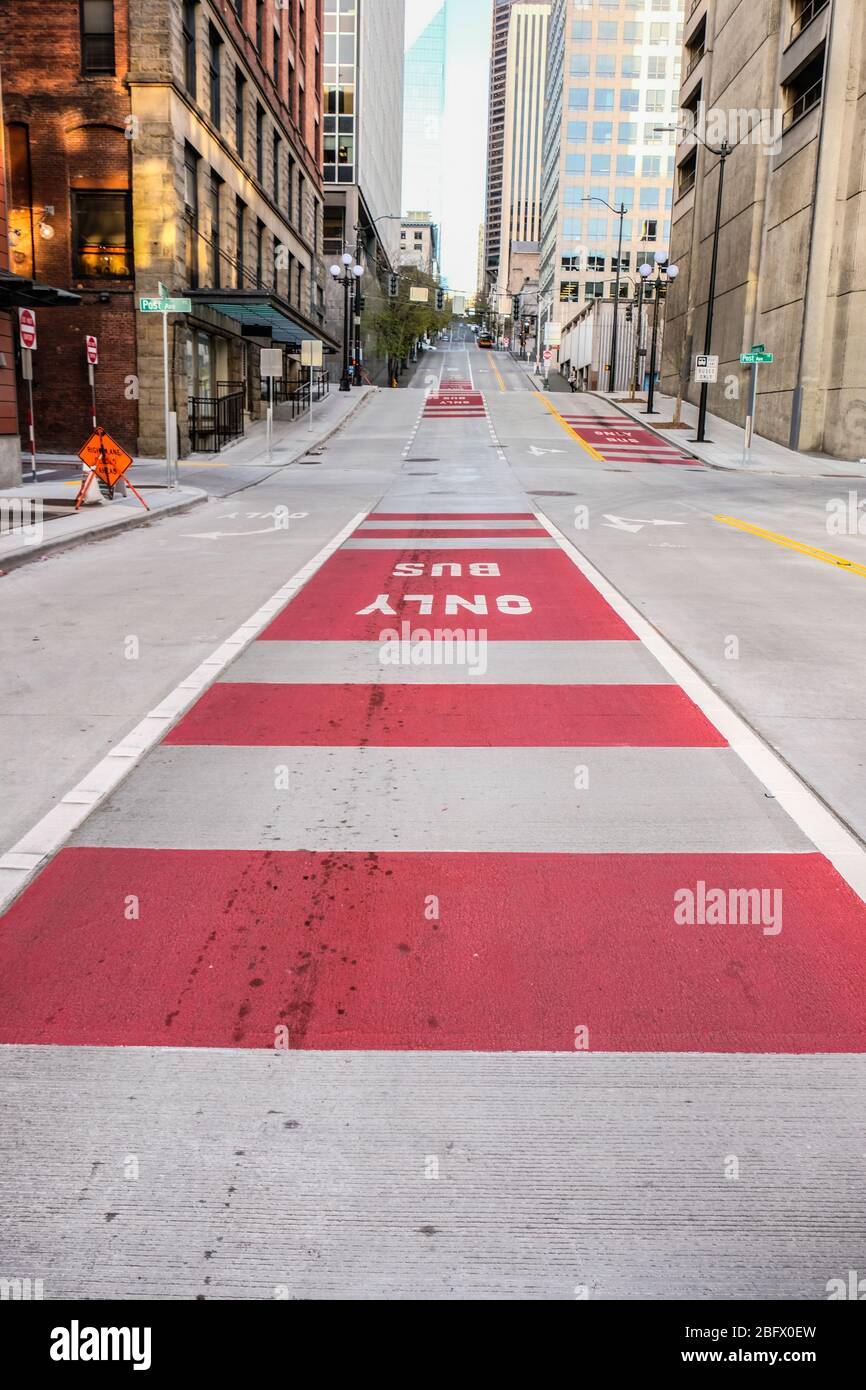 Bus only street hi-res stock photography and images - Alamy