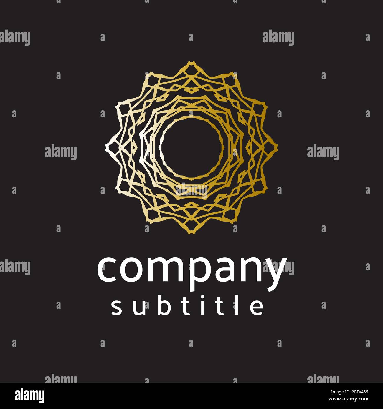 ornament logo vector for your business Stock Photo - Alamy
