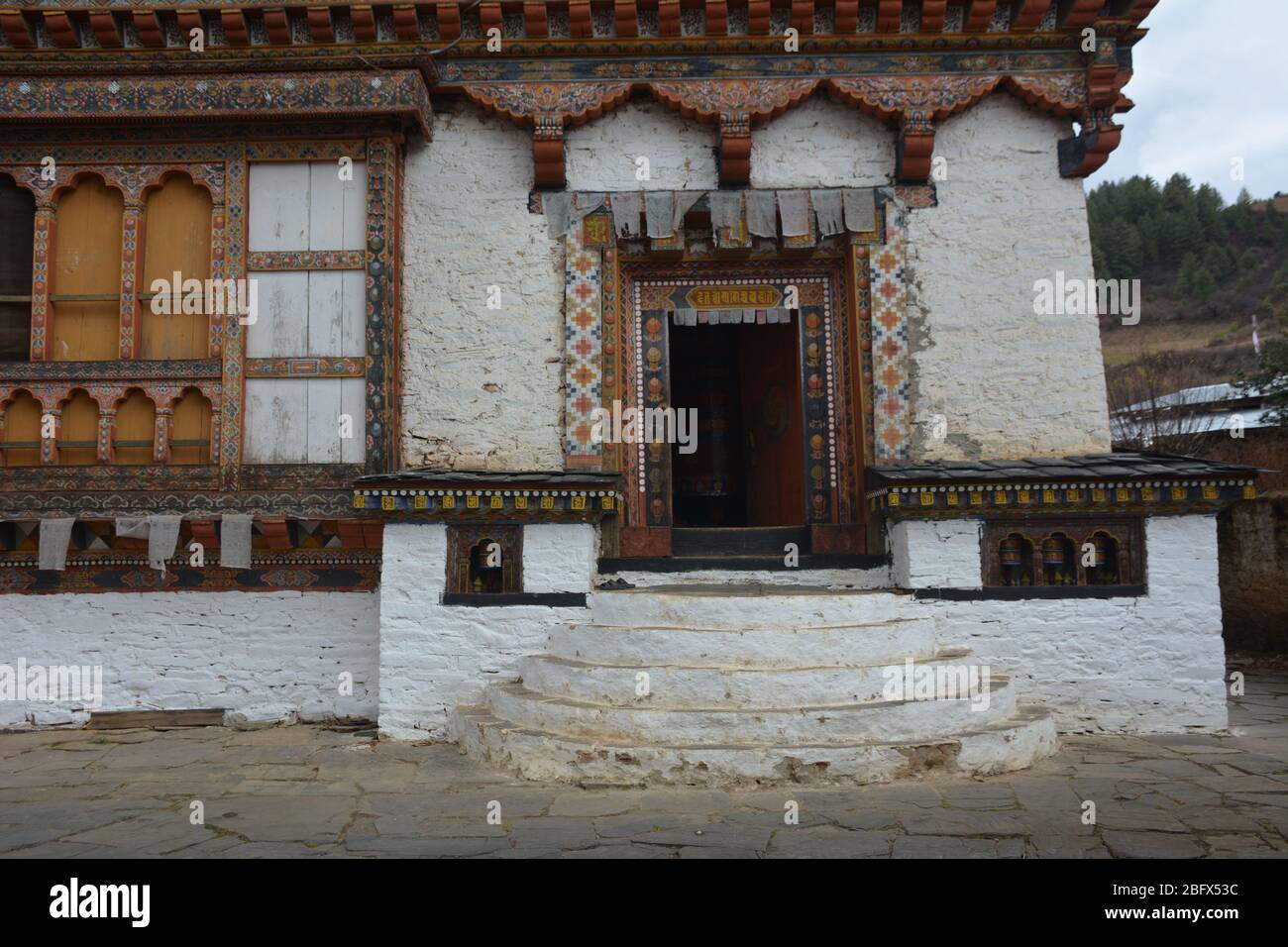 The Ogyen Choling Palace and Museum, Tang Valley, Bhutan, is a former ...