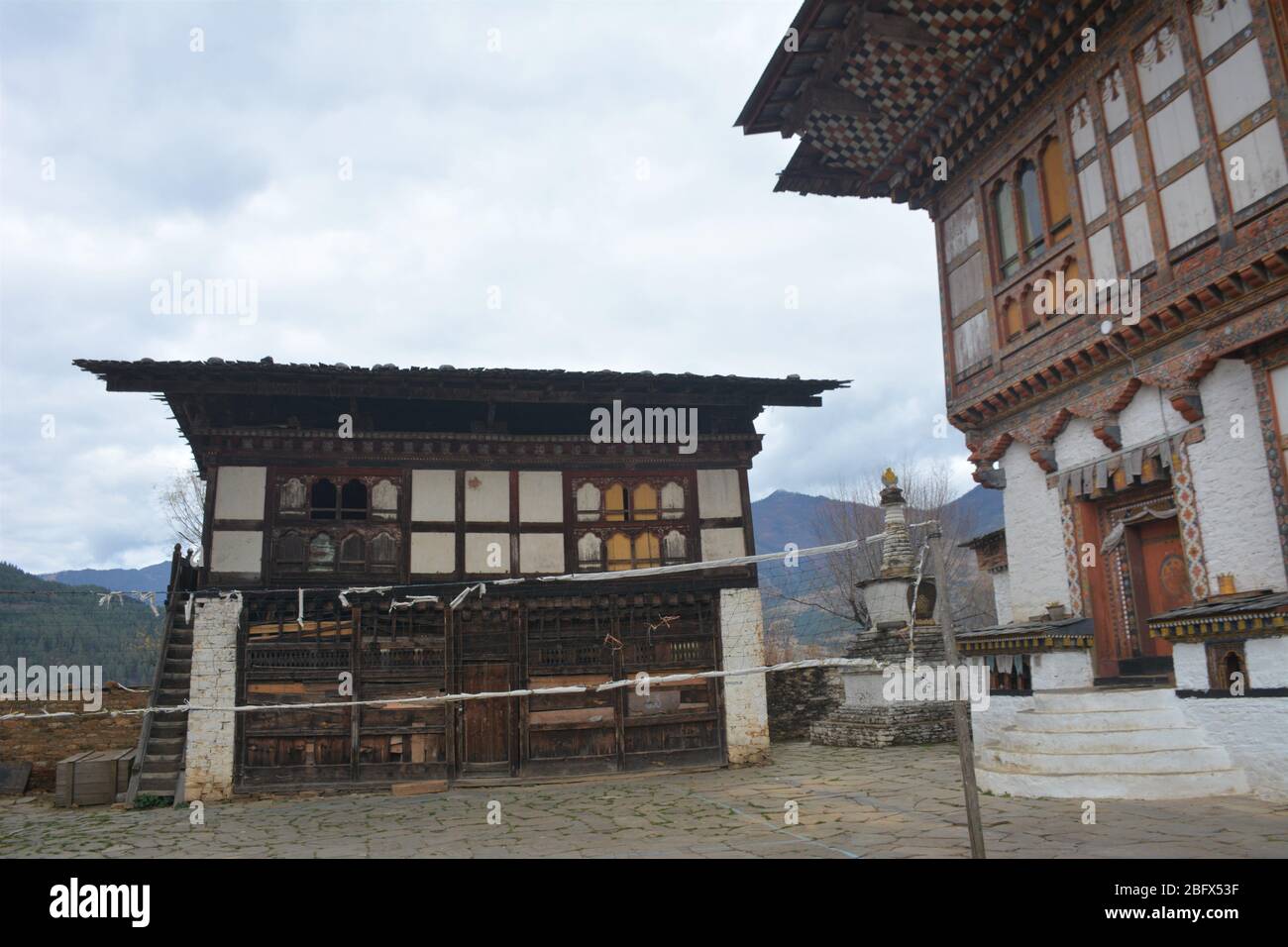The Ogyen Choling Palace and Museum, Tang Valley, Bhutan, is a former ...