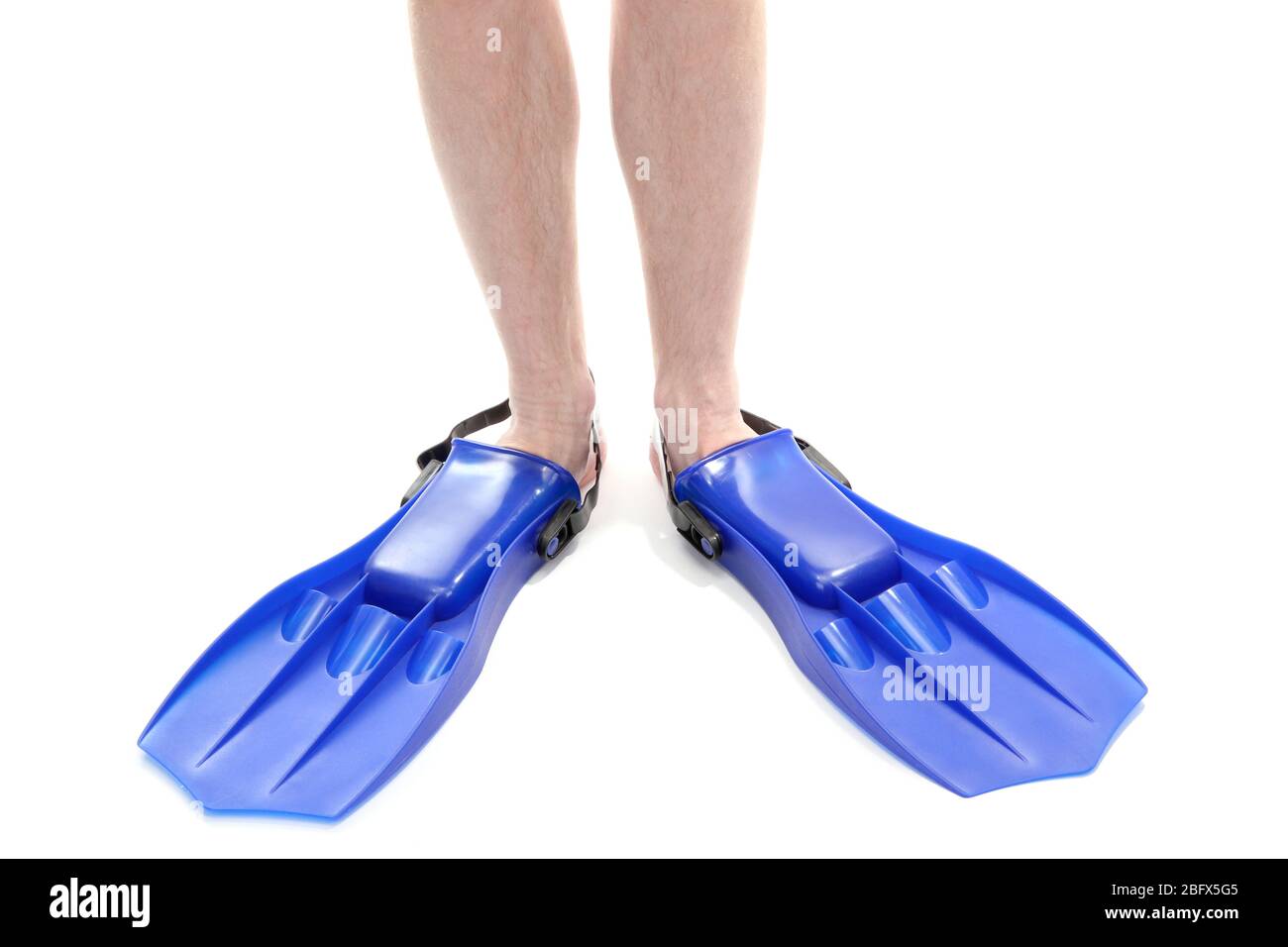 Man legs in flippers hi-res stock photography and images - Alamy