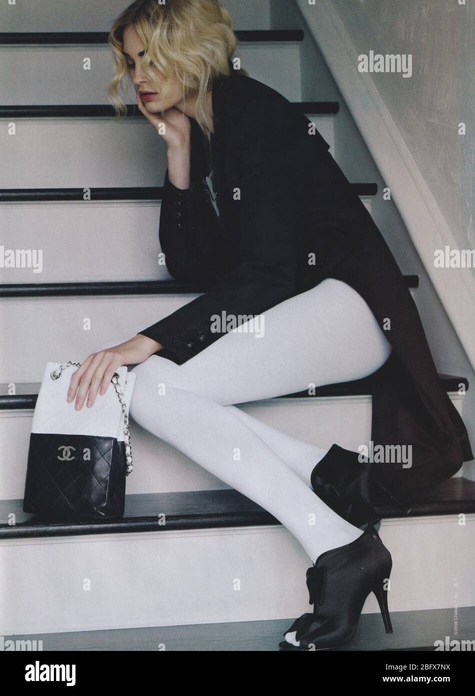 poster advertising CHANEL with Heidi Mount in paper magazine from 2009 ...