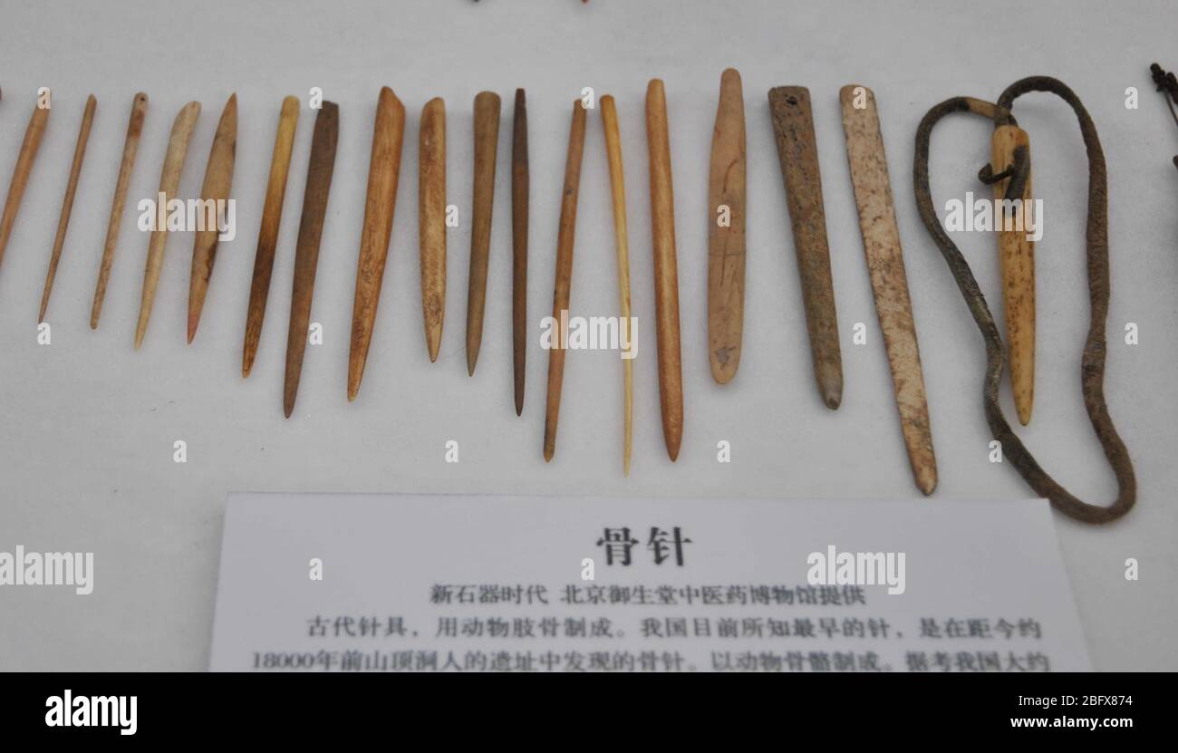 Neolithic bone needles hi-res stock photography and images - Alamy