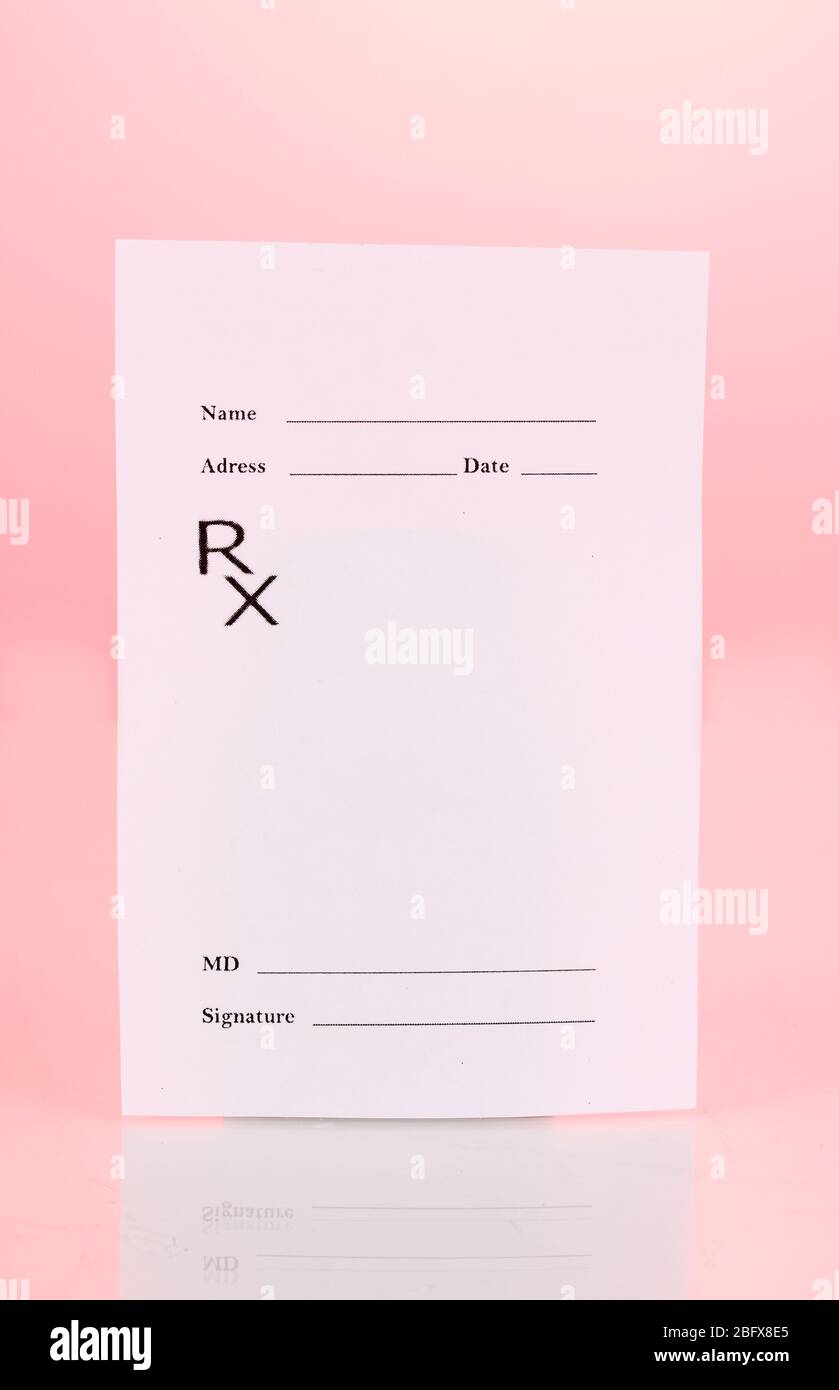 Rx prescription recipe hi-res stock photography and images - Alamy