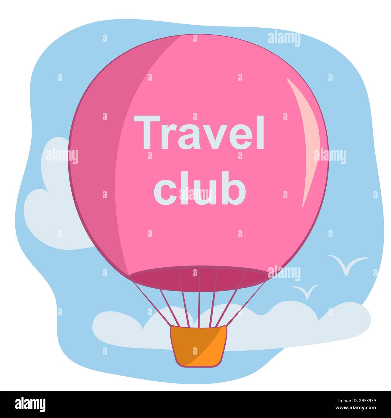 Vector flat style illustration for travel club Stock Vector Image & Art ...
