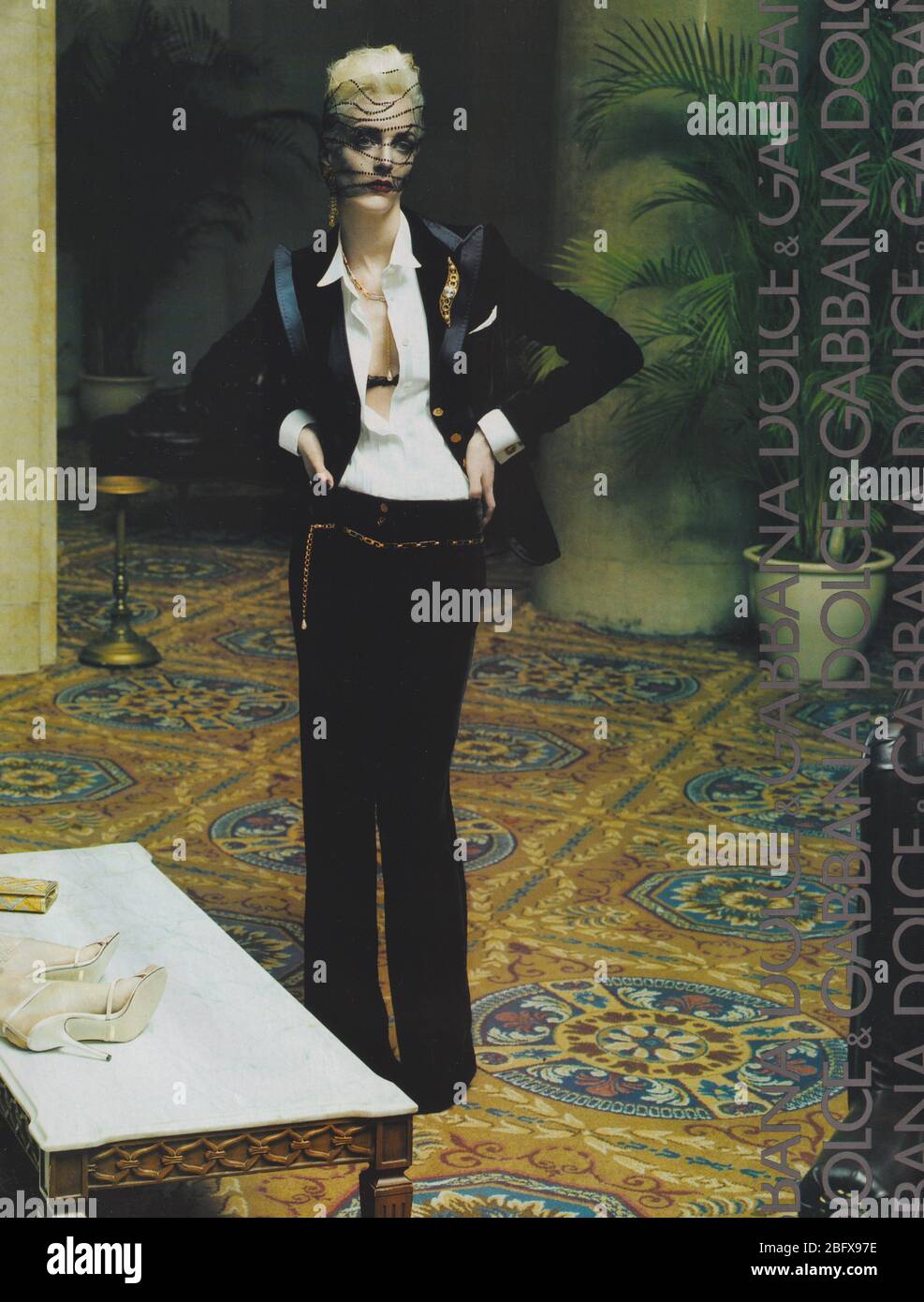 poster advertising Dolce & Gabbana fashion house in paper magazine from ...