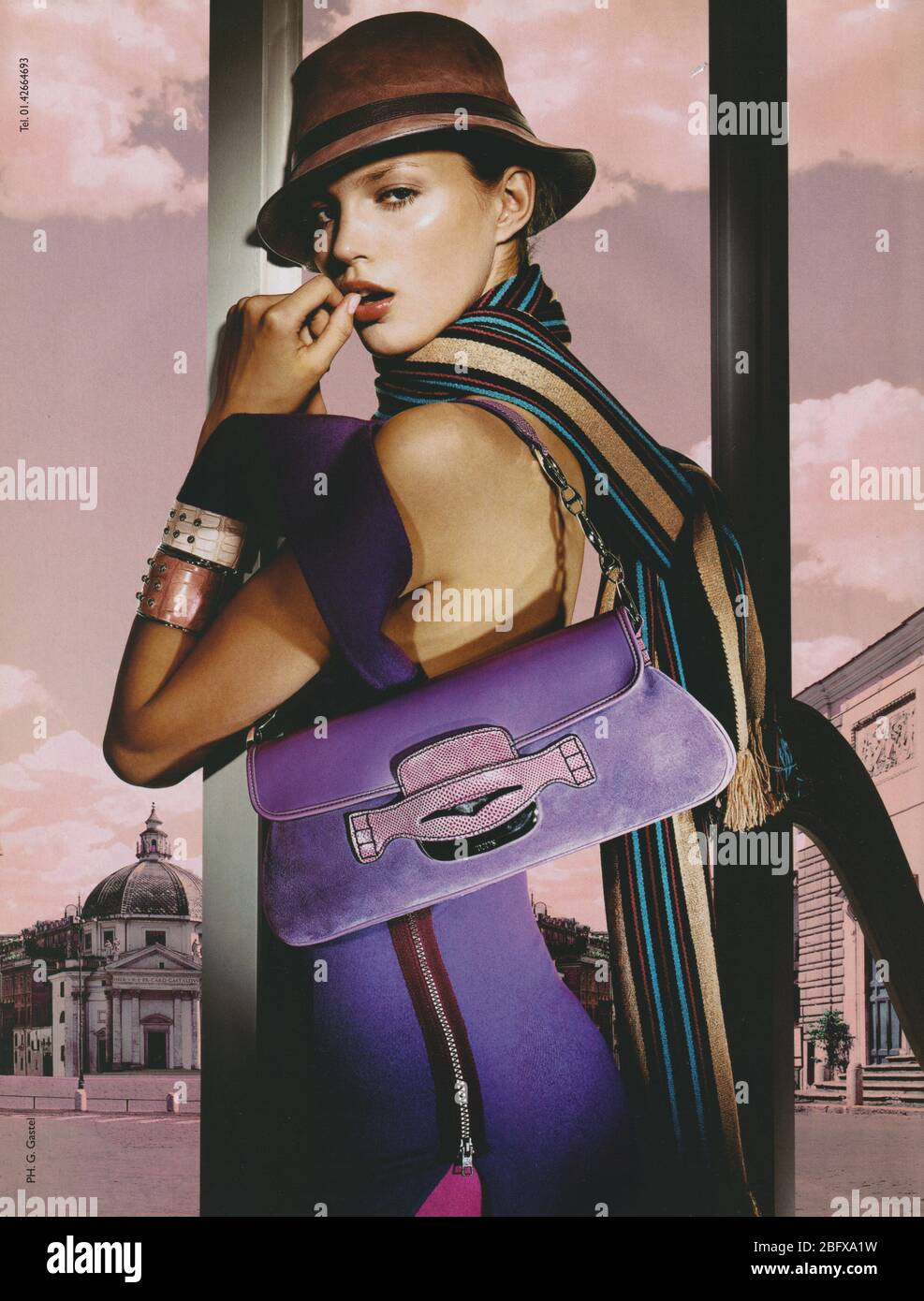 poster advertising Tod's fashion house in paper magazine from 2004 year ...