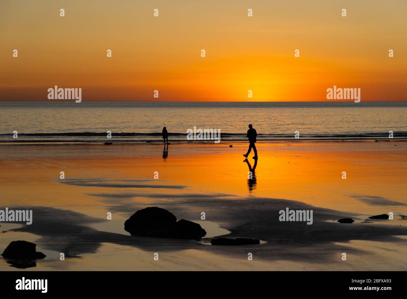 Golden sunset at cable beach hi-res stock photography and images - Alamy