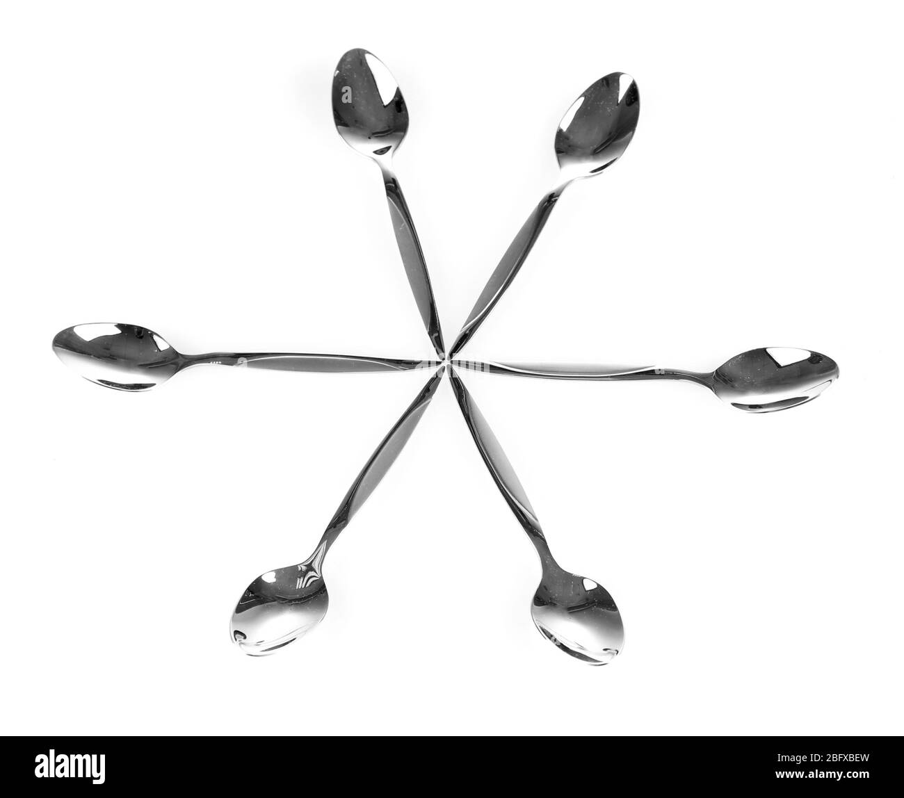 a set of spoons isolated on white Stock Photo - Alamy