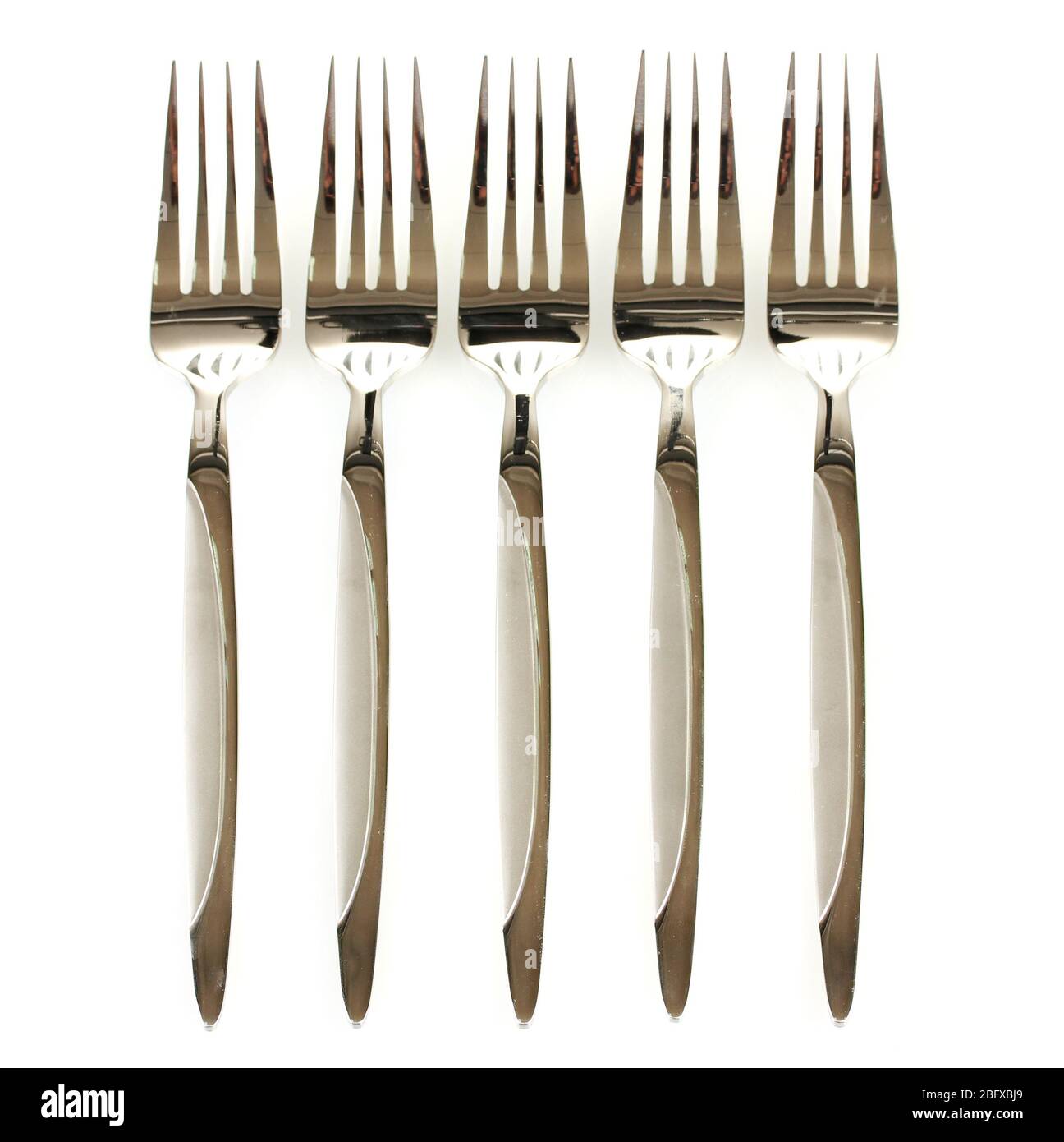a set of forks isolated on white Stock Photo - Alamy