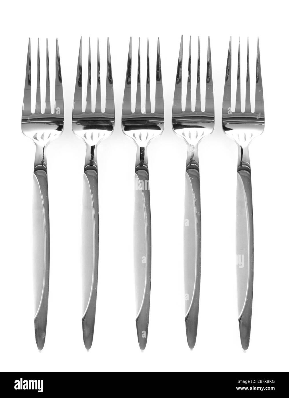 a set of forks isolated on white Stock Photo - Alamy