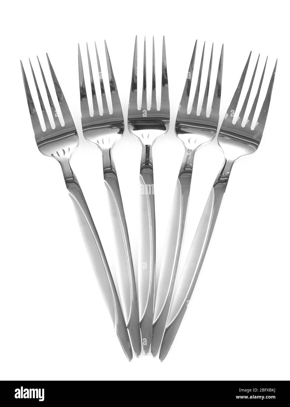 a set of forks isolated on white Stock Photo - Alamy