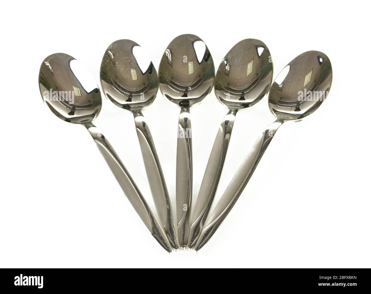 a set of spoons isolated on white Stock Photo - Alamy
