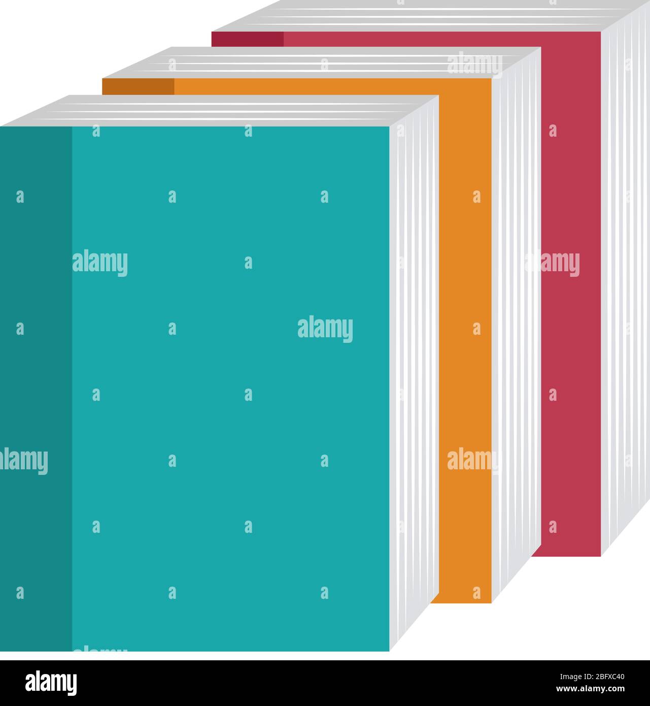 Old books on black Stock Vector Images - Alamy
