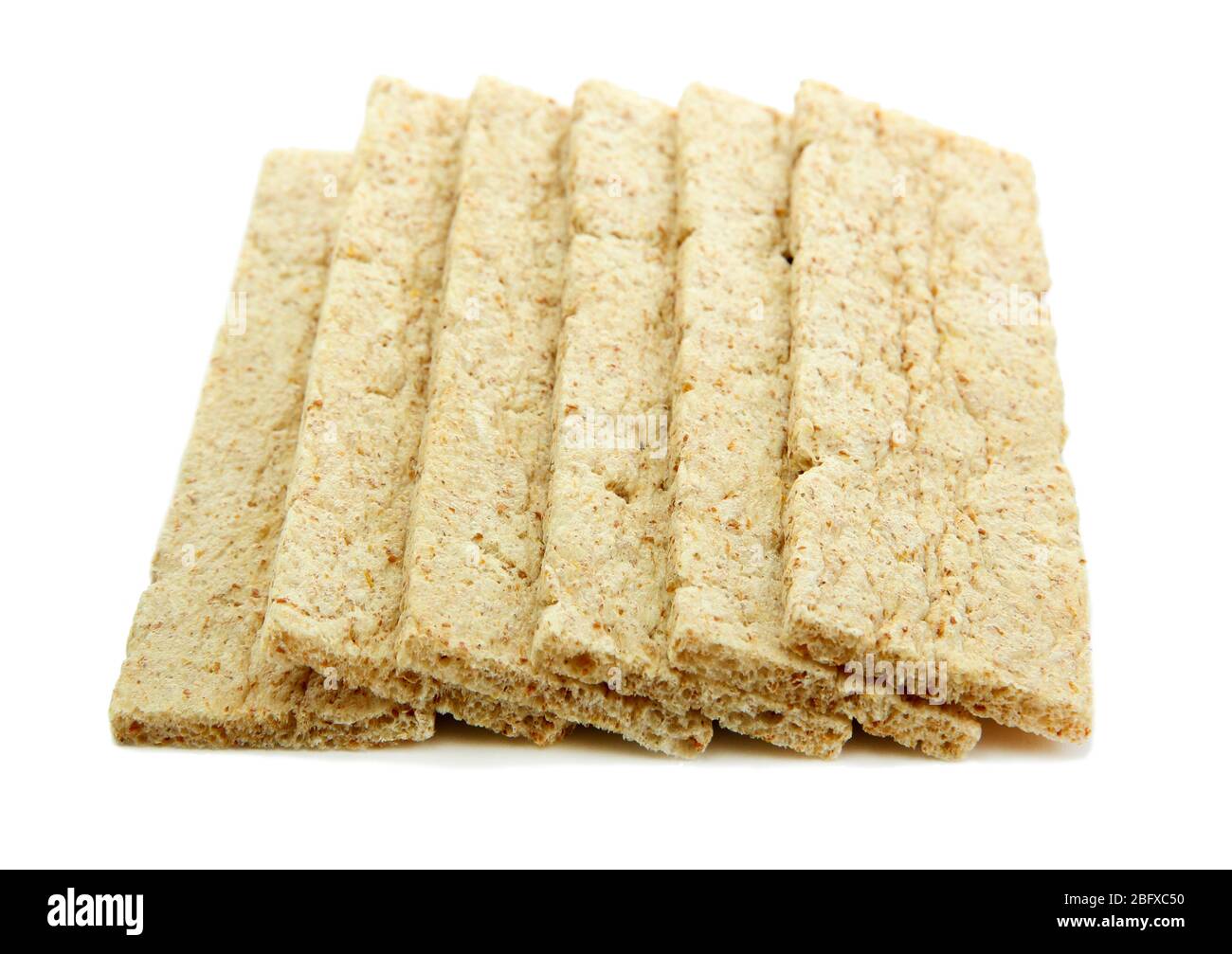 tasty crispbread, isolated on white Stock Photo - Alamy