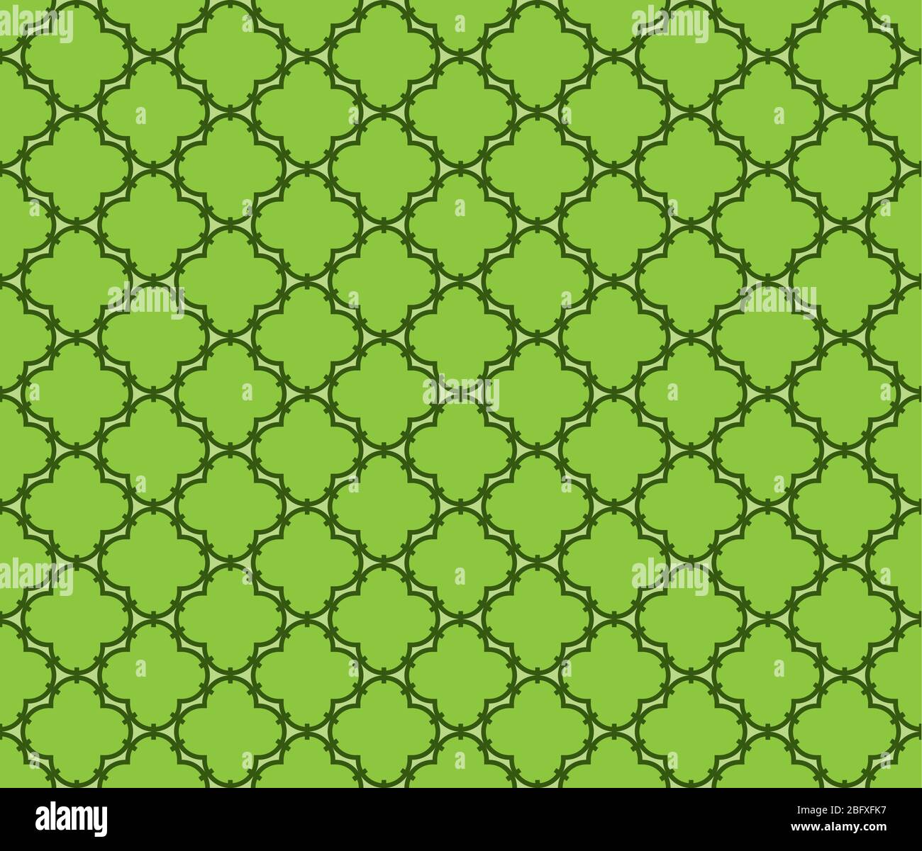 Green Arabic seamless pattern grid lantern shapes Stock Vector Image ...