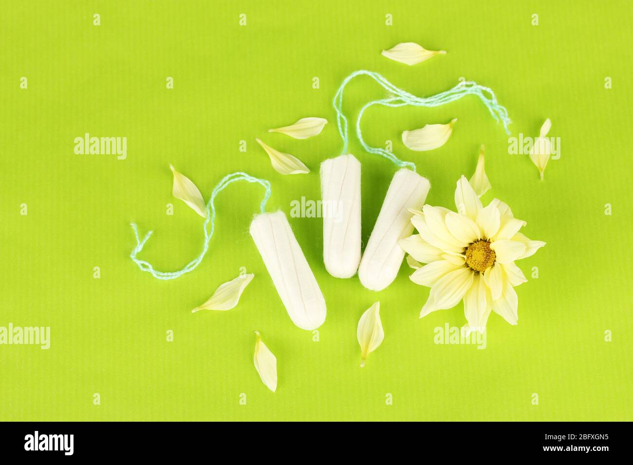 Menstrual tampons flower petals hi-res stock photography and images - Alamy
