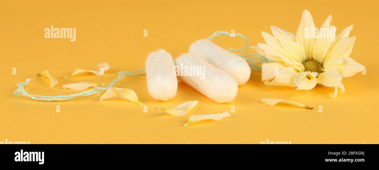 Menstrual tampons flower petals hi-res stock photography and images - Alamy